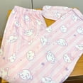 Anime Chiikawa Momonga Pure Cotton Pajamas Long Sleeves Purple Lounge ...