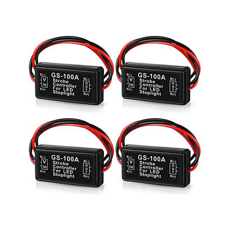 GS-100A Brake Light Flasher Module, DC 12-24V 2A 24W High Brake ...