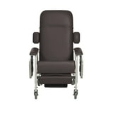 Drive Medical Clinic Care Geri Chair with Wheels, Reclinable, Chocolate ...