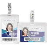 Advantus Strap Clip Self-laminating Badge Holders Support 3.50" x 2.25 ...