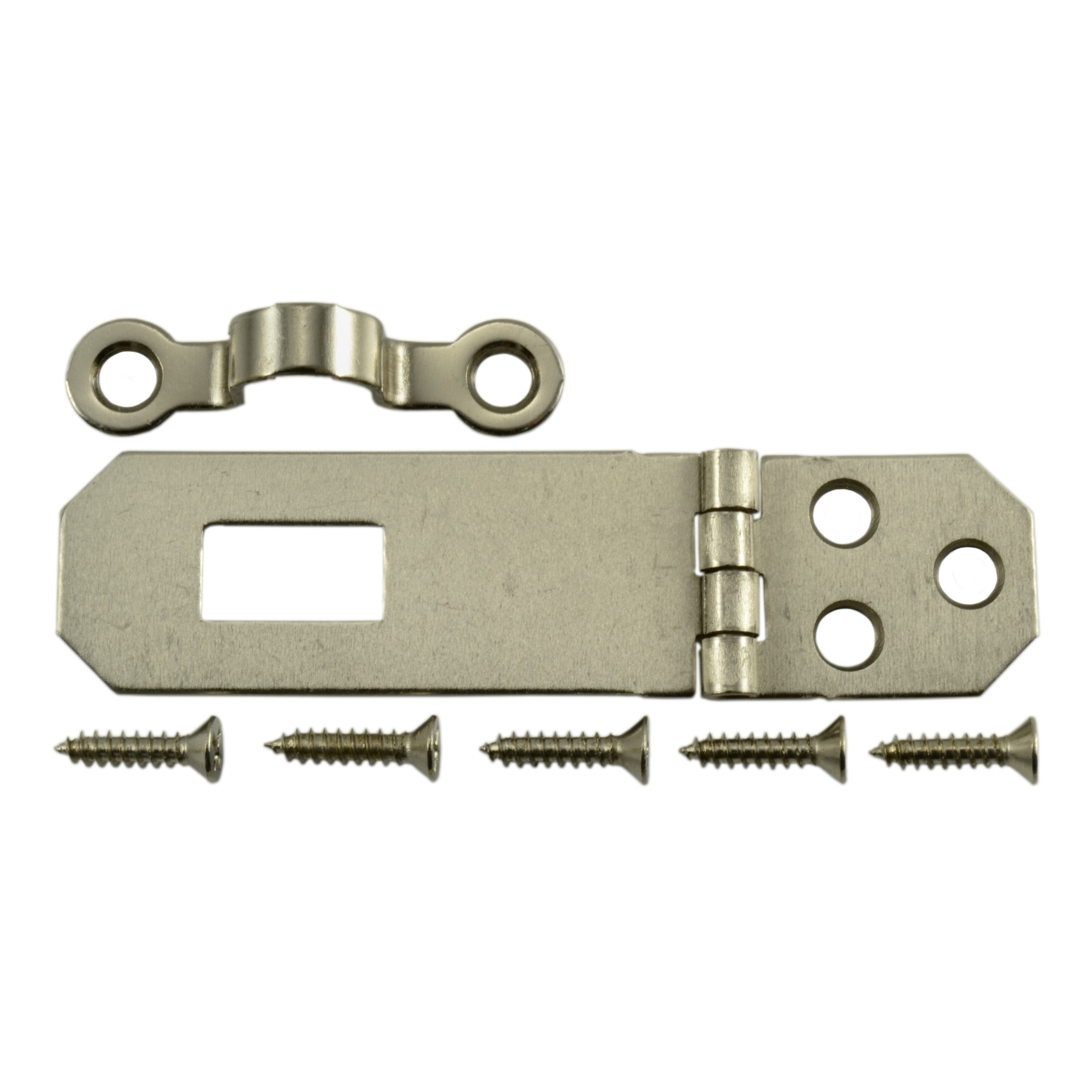 3/4" x 2-3/4" Satin Nickel Plated Steel Hasps (3 pcs.) - Walmart.com