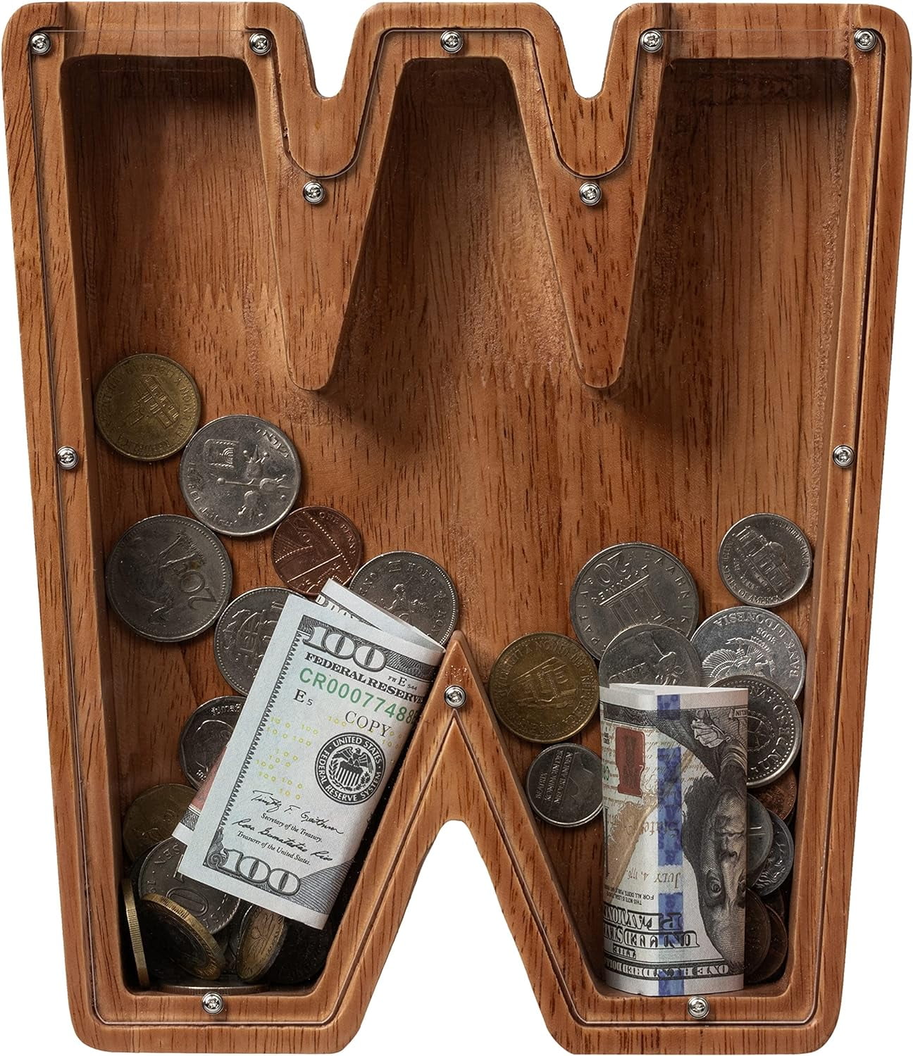 ladenk Hucha de Madera Extra Grande con Letras para niños de 12 ...