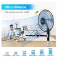 Oscillating 16″ 3 Adjustable Speed Pedestal Stand Fan for Indoor ...