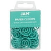 JAM Paper Round Paper Clips, Orange Medium Paperclips, 1 inch, 50/Pack ...