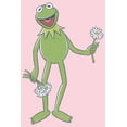Junior's The Muppets Kermit Flower Bouquet Graphic Tee Light Pink ...