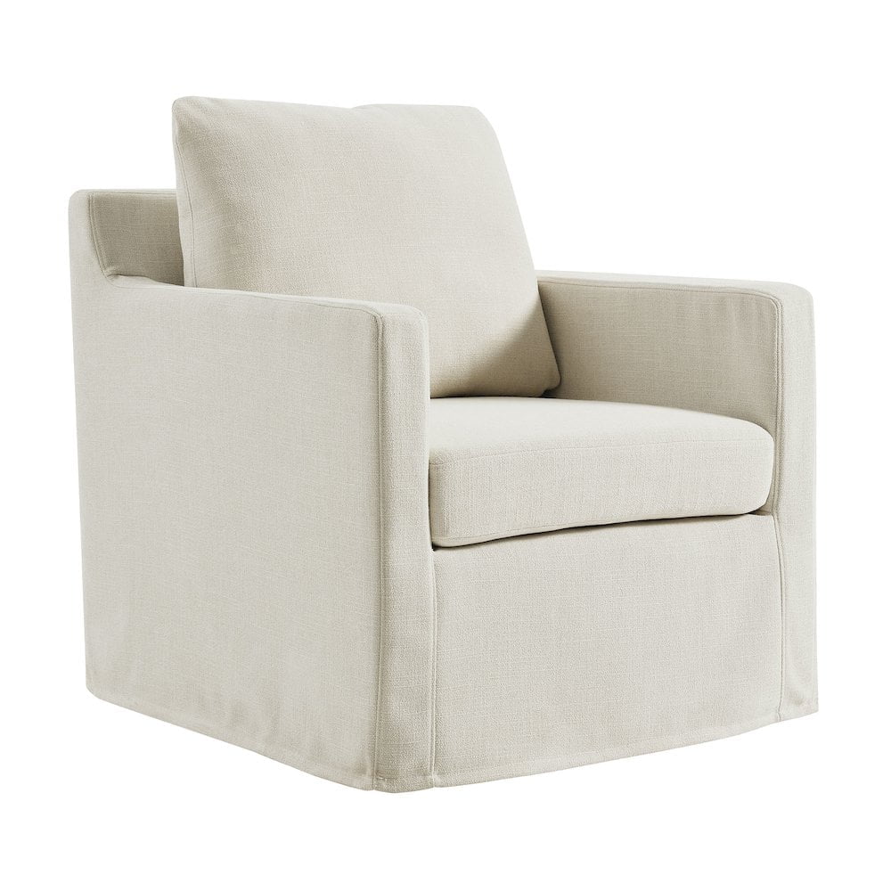 Click here for Modway Serene Linen Slipcovered Swivel Armchair In... prices