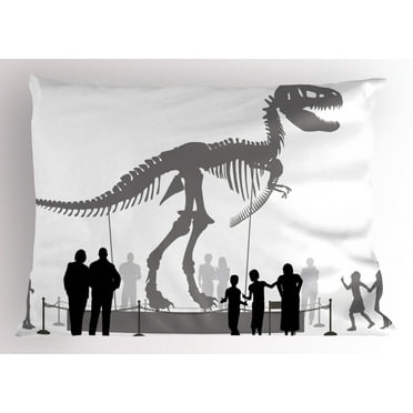 Humor Pillow Sham Stickman Meme Face Icon Looking at Computer Joyful ...