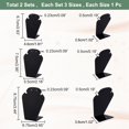 2Set 3Pcs 3 Sizes Acrylic Necklace Displays Stand Set Bust-Shaped ...
