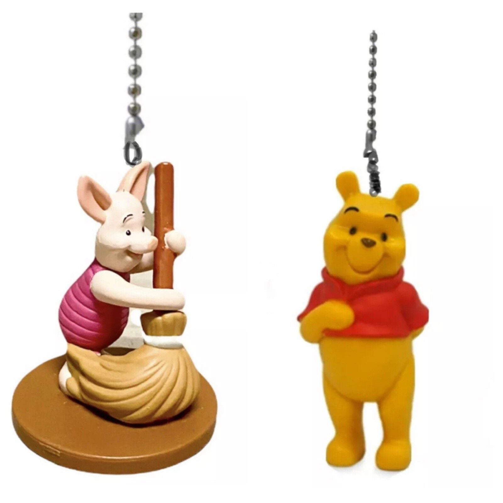 Pooh & Piglet Pig PVC Fan Light Lamp Pull Chain Figure Figurine Disney ...