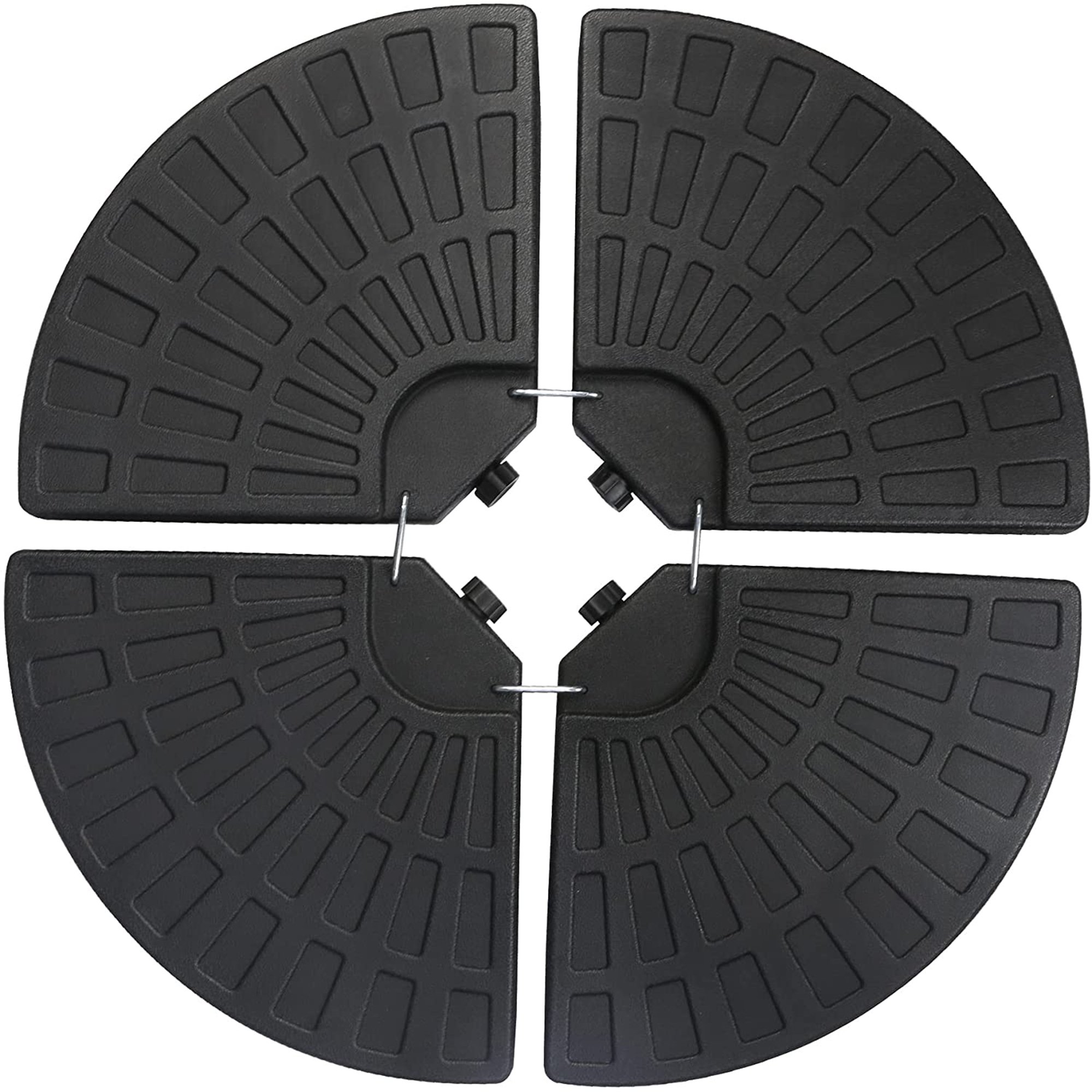 KARMAS PRODUCT 4-Piece Heavy-Duty Offset Patio Umbrella Stand Portable ...