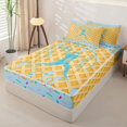 Homewish Cute Baseball Ice Cream Zipper Twin Comforter Sets with Fitted ...