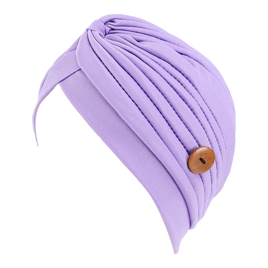 Click here for Coofit Women Turban Hat Knotted Solid Color Hair L... prices