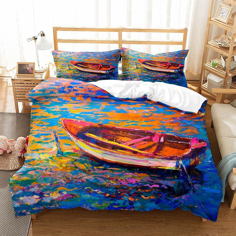 3D landscape printing oil painting series quilt cover, Oil Painting ...