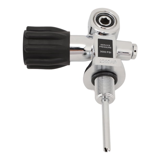 Diving Tank Cylinder Valve, 250 Bar Diving Cylinder Valve Chrome Plated ...
