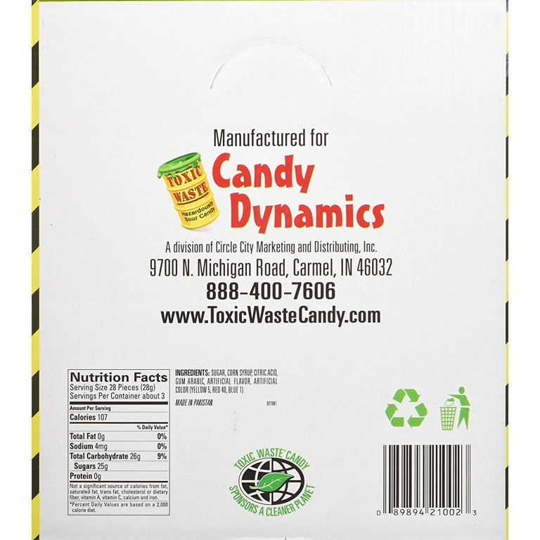 Toxic Waste Candy Gum