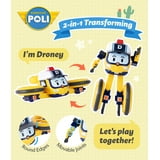 Robocar POLI Toys DRONEY Transforming Robot Action Figure, 4-inch Car to Robot, Easy Transforms ...