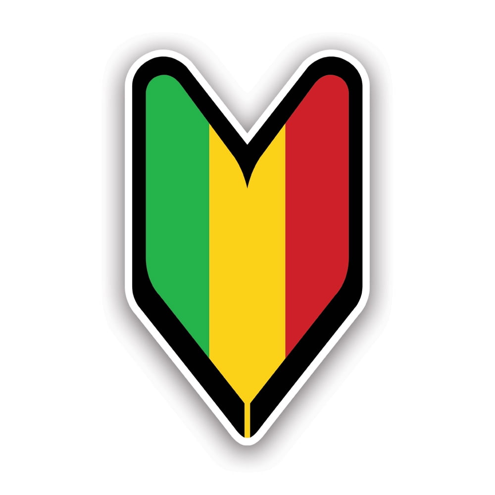 Malian Driver Badge Sticker Decal - Self Adhesive Vinyl - Weatherproof ...