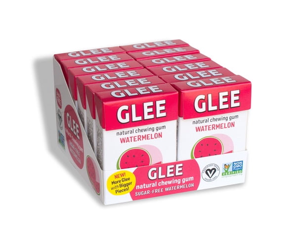 (6 Pack)Glee Gum Xylitol Sweetened Sugar-Free Watermelon - Walmart.com