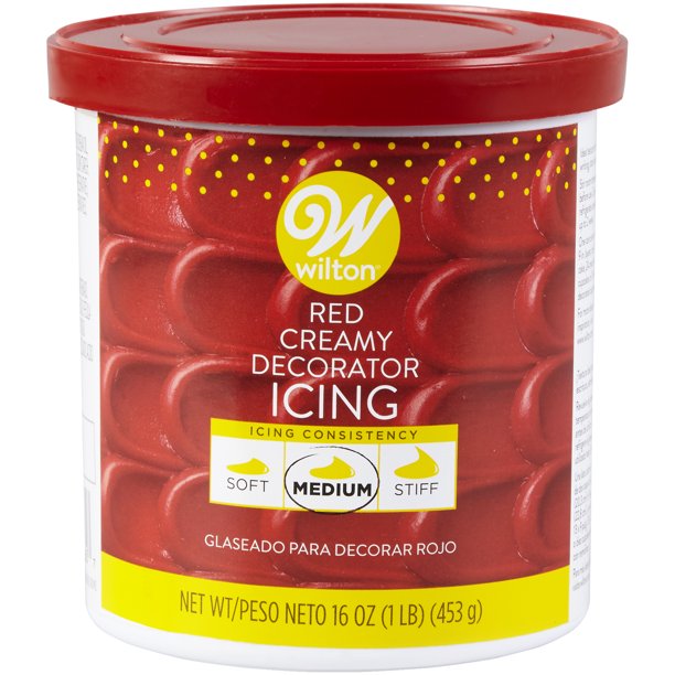 Wilton Red Creamy Decorator Icing, 16 oz. - Walmart.com - Walmart.com