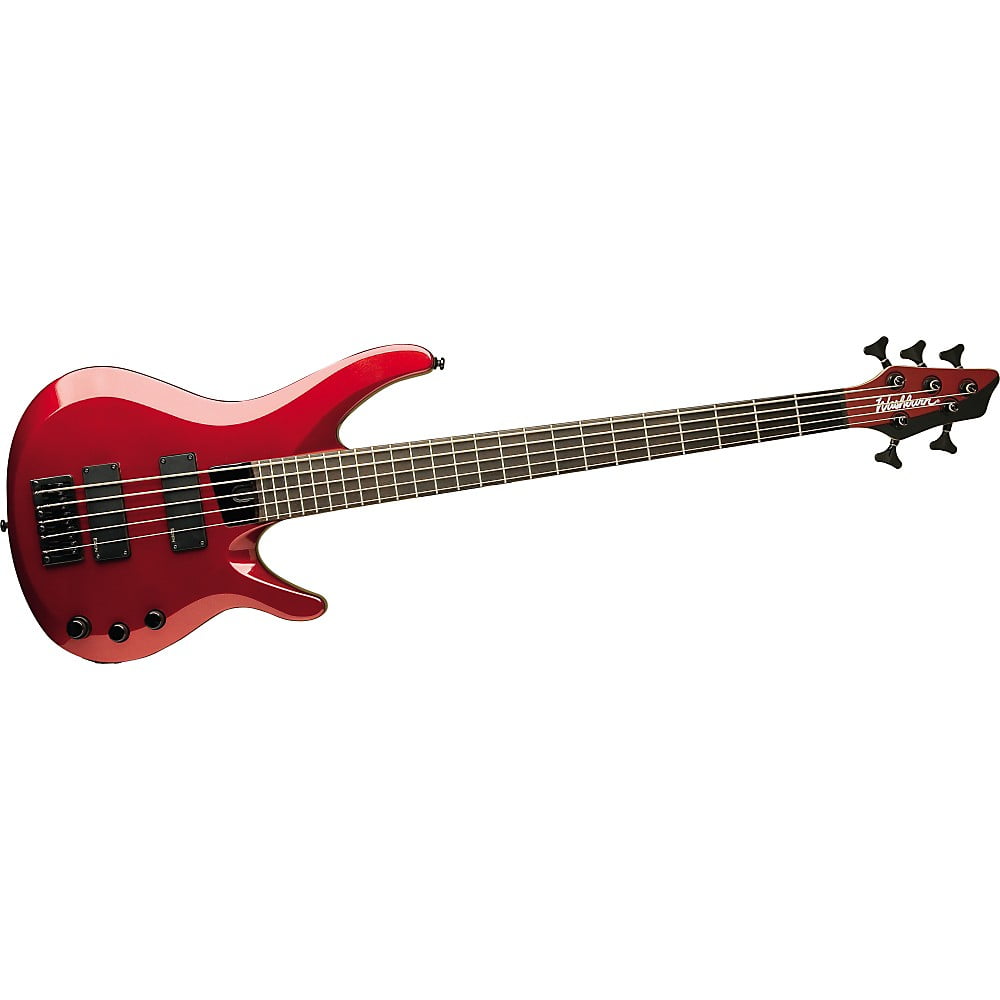 Red 5 String Bass Guitar