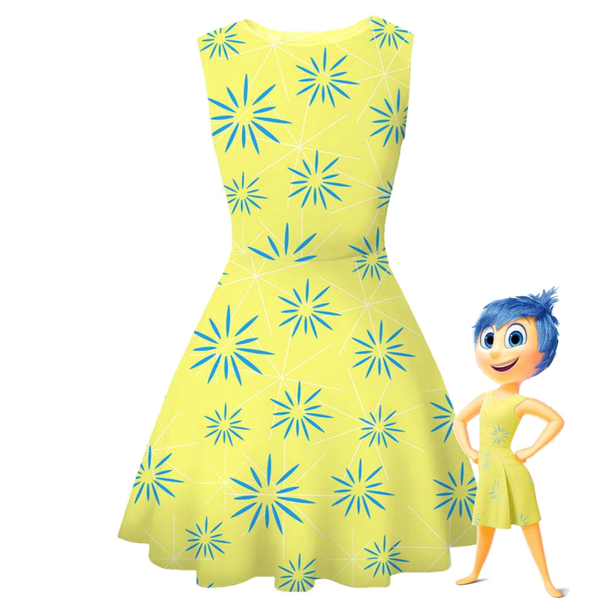Disfraz de cosplay de la película Inside Out 2 Disgust para niñas ...