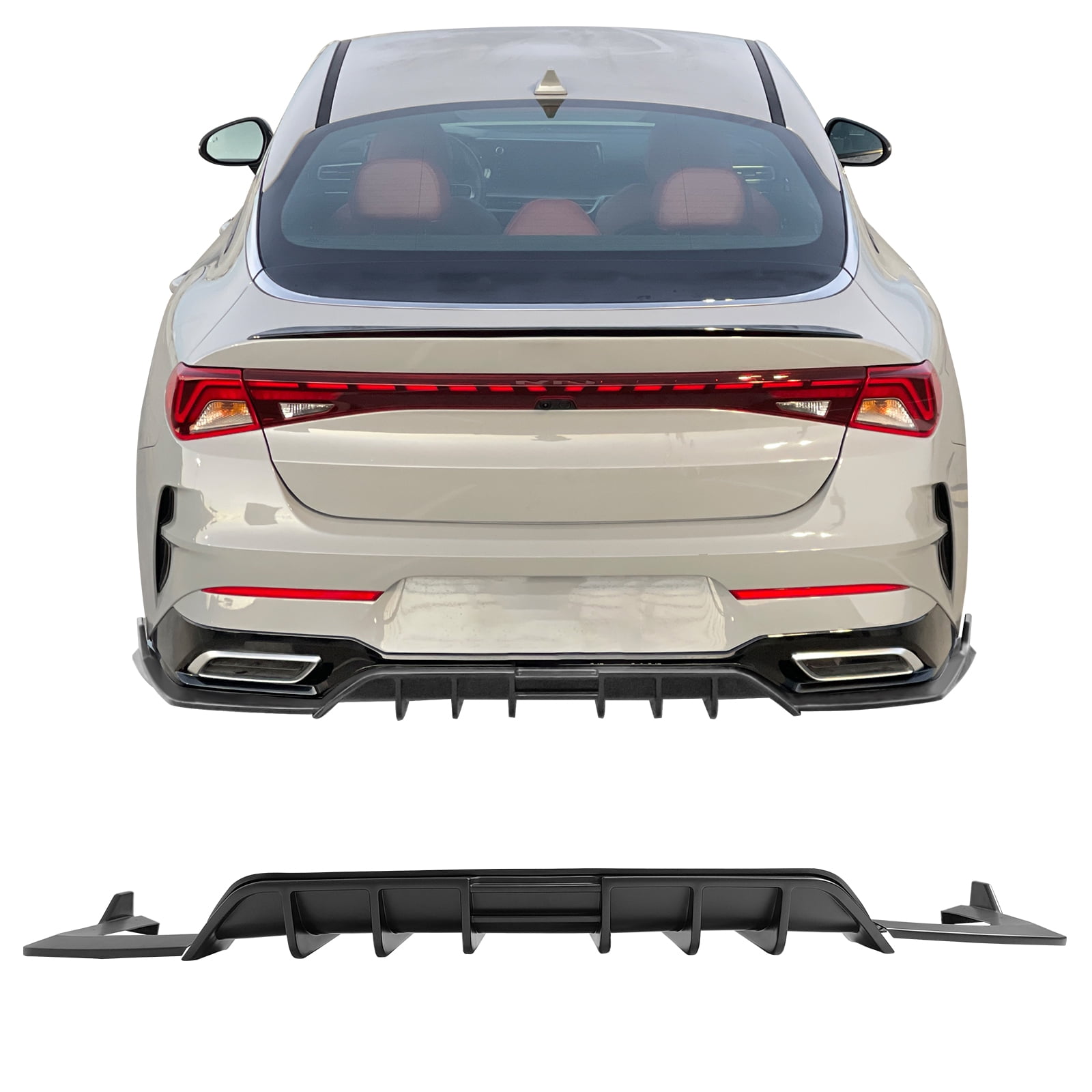 2021-2022 Kia K5 GT-Line Gloss Black Rear Bumper Lip PP 3PCS | atelier ...
