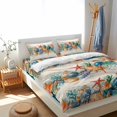 4 Piece Duvet Cover Set Twin, Ocean Starfish Shell Conch Soft ...