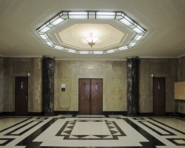 Print: Courtroom Lobby, James T. Foley U.S. Post Office And Courthouse ...