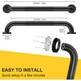 FANHAO 2 Pack 16 Inch Stainless Steel Shower Grab Bar with Anti-Slip ...