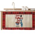 Cabinet Curtain 32''W x 55''L, Father's Day Under Sink Curtain Drapes ...