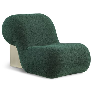 Meridian Furniture Swoon Cream Faux Sheepskin Accent Chair - Walmart.com