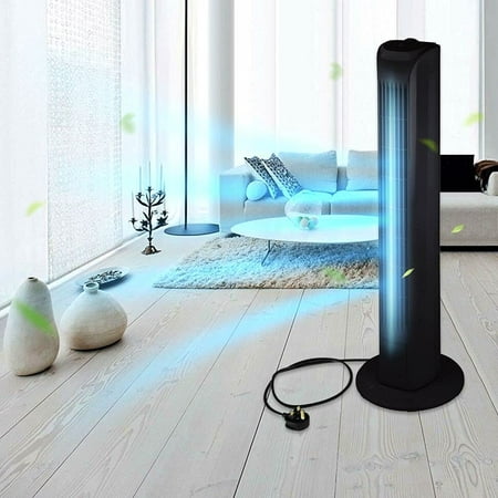 Tower Fan Electric Fans Quiet Cooling 32-inch 3 Speed 90° Oscillating ...