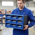 9-Drawer Plastic Storage Drawers, Small Parts Organizer, Stackable ...