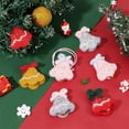 8Pcs 4 Colors Wool Felt Craft Christmas Bell for DIY Keychain Ornament ...