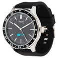 iTech Duo Silicone Strap Hybrid Smart Watch, Black/Silver - Walmart.com