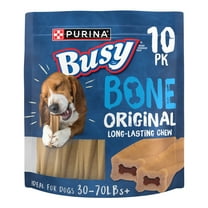 Purina Busy Bone Small & Medium Dog Treats Rollhide with Real Beef ...
