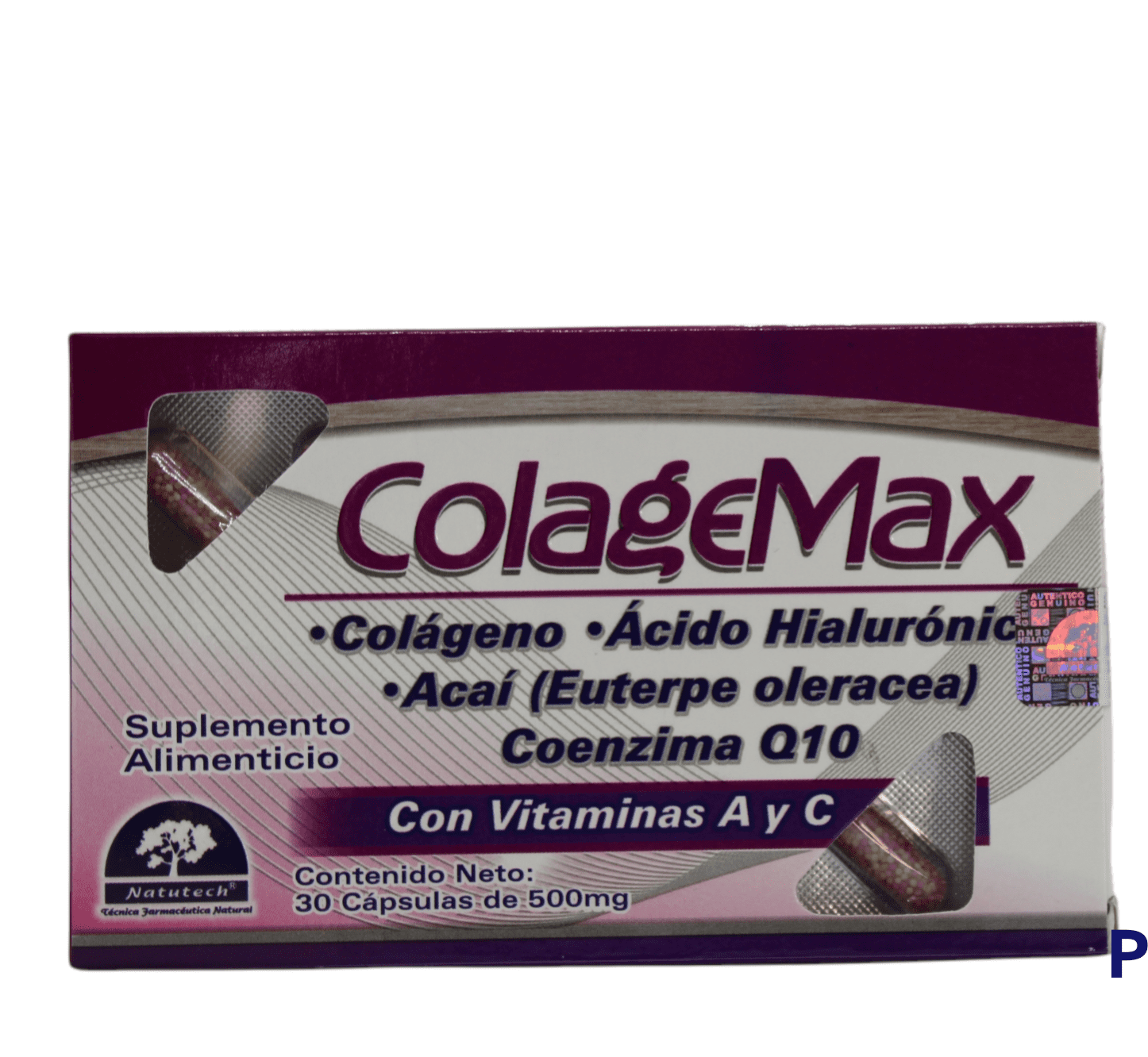 COLAGEMAX NATUTECH CAP 500 MG C/30 | Walmart en línea