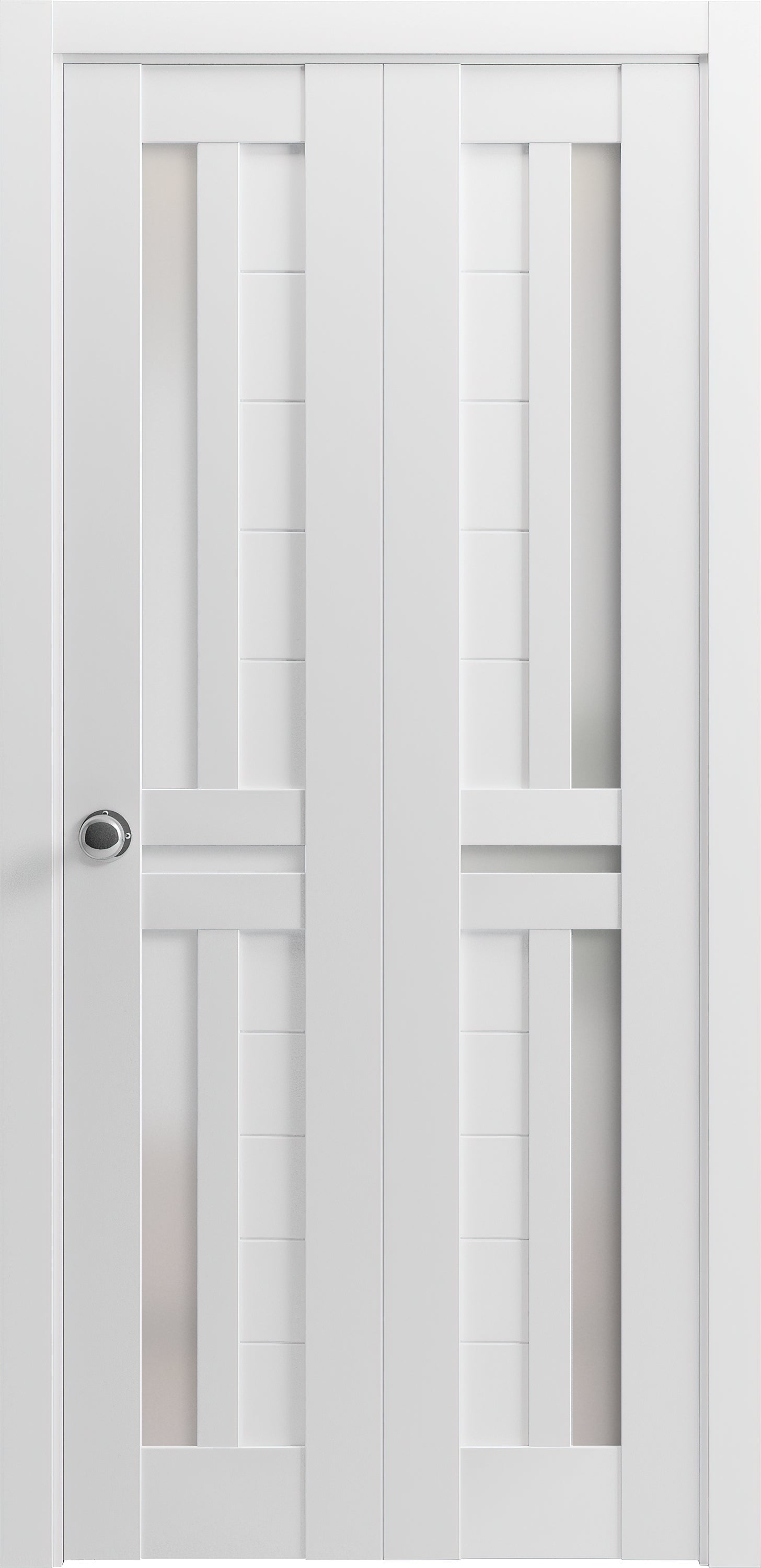 Sliding Closet Bi-fold Doors 56 x 80 inches | Veregio 7288 White Silk ...