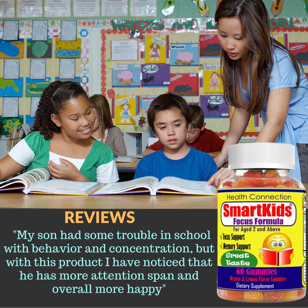 Smart Kids Brain Vitamins for Kids, Memory Supplements for Brain with ...