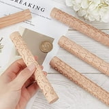5 Styles 6 Inch Wooden Handle Clay Texture Roller Modeling Pattern ...