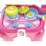 Kitchen Connection Portable Kids Kitchen Cooking Set Toy With Lights ...
