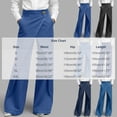 AHTJRT Wide Leg Jeans for Women Fashion High Waisted Wrap Denim Pants ...