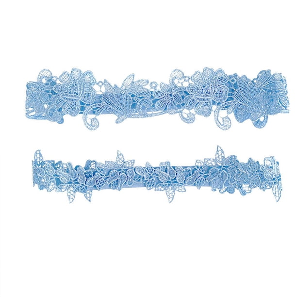 Femmes broderie dentelle florale cuisse anneau porte-jarretelles ...