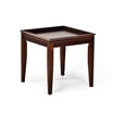 Steve Silver Indoor Oslo 24.8" H Mid-Century Modern End Table, Brown ...