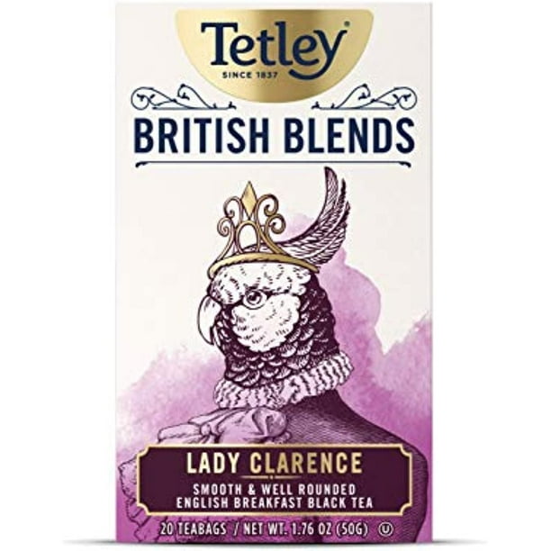 Tetley British Blends Lady Clarence Black Tea, Smooth & Well Rounded ...