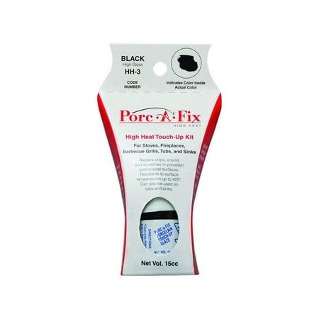 Black Porc-a-Fix Porcelain High Heat Touch up Kit Repairs Porcelain and ...