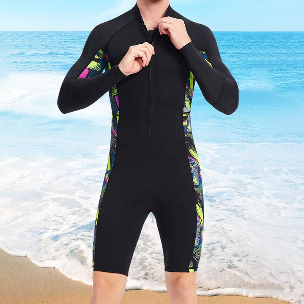 Click here for Dynwaveca Men 1.5mm Wetsuit Shorty Front Zip Jumps... prices