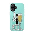 Champagne Fashion Tough Phone Case for iPhone 7 to 17 Pro Max, Glossy ...