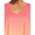 Terra And Sky Womens Plus Size Cotton Twist Back Sleeveless Top Sizes