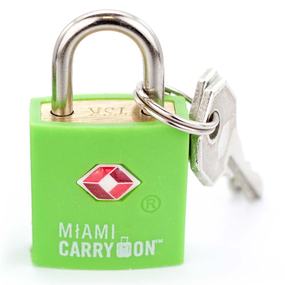 Miami CarryOn TSA Approved Padlock - TSA Keyed Luggage Lock, 0.9 Inch ...